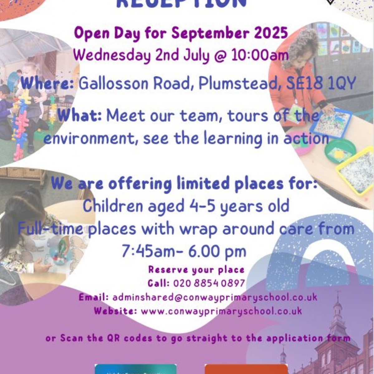 Conway Primary School - Reception Open Day